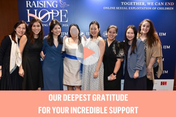 Raising Hope - IJM Fundraise Evening Dinner Event | IJM Hong Kong